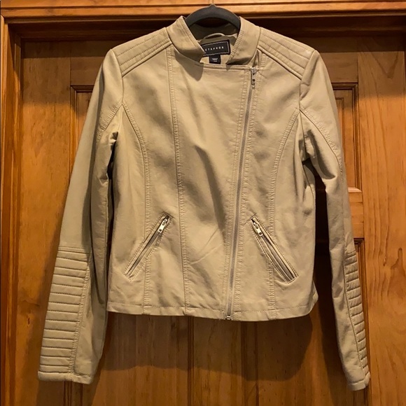 Metaphor | Jackets & Coats | Nwot Metaphor Tan Faux Leather Moto Jacket ...